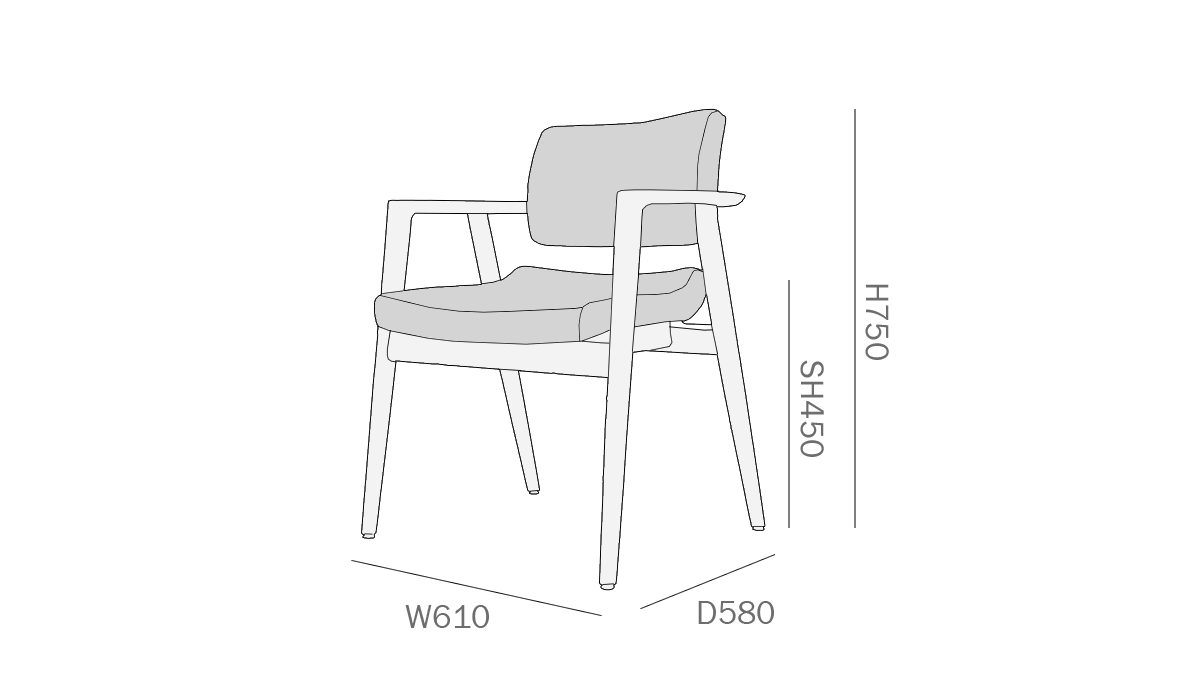 아브라 체어(Abra Chair) - 원앤원스